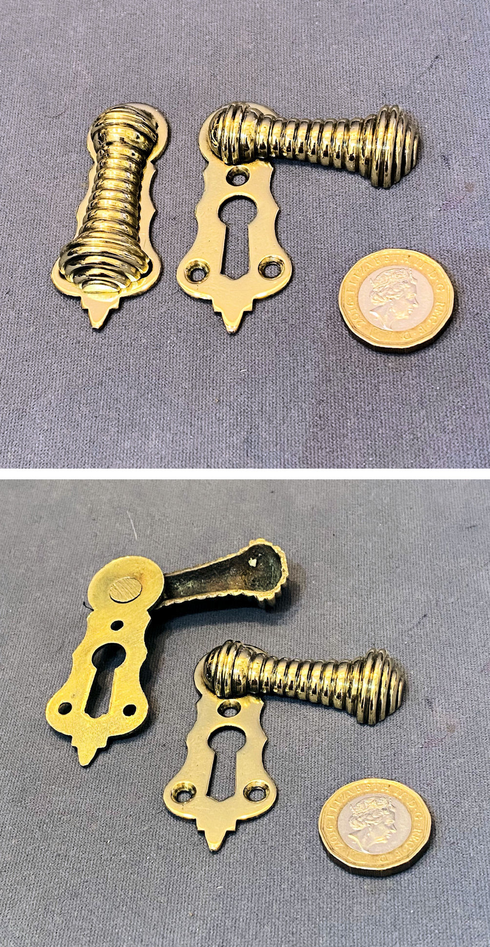 Antique Keyhole Cover Keyhole Covers / Escutcheons - World Of Brass ...